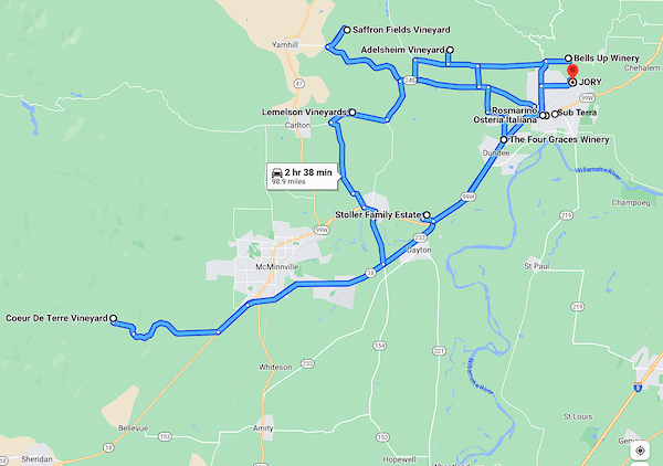 Best Wineries and Restaurants in North Willamette Valley near Newberg ...